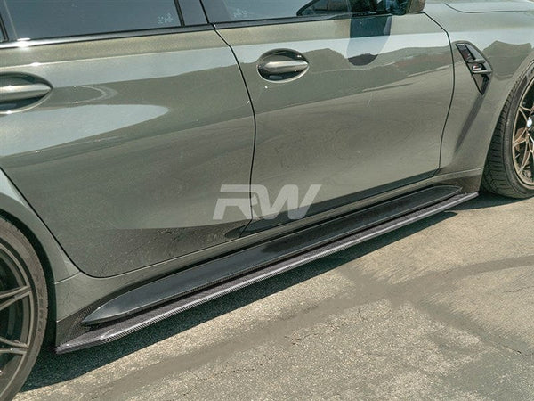 RW Carbon RWS Carbon Fiber Side Skirt Extensions - BMW G80 M3 – UroTuning