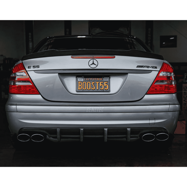 W211 Four Fins Rear Diffuser Carbon Fiber | W211CFDIFV4 – UroTuning