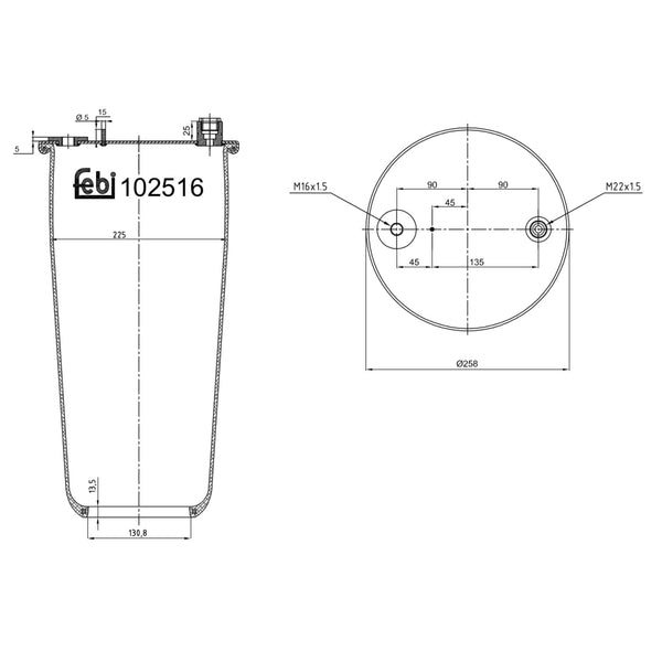 Air Spring - Mercedes | 9603200157-FEB – UroTuning