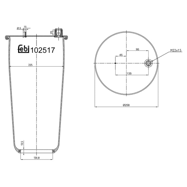 Air Spring - Mercedes | 9603200057-FEB – UroTuning