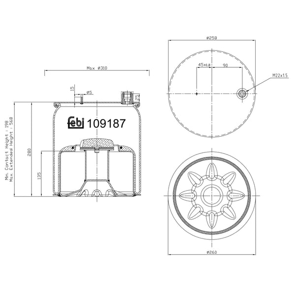 Air Spring - Mercedes | 9603200421-FEB – UroTuning