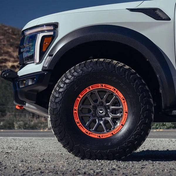 Vorsteiner Victory 6 17" 6x135 Black Chrome w/ Orange Ring – UroTuning