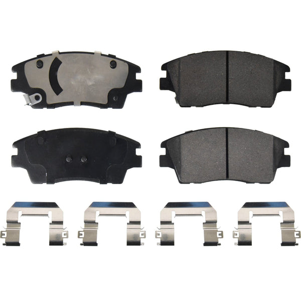 Brake Pad Set with Brackets - Hyundai | 58101D3A00-FEB – UroTuning