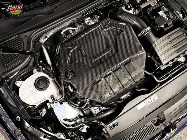 ARMASPEED Carbon Fiber Engine Cover (Red) - VW / Mk8 / Golf / GTI ...