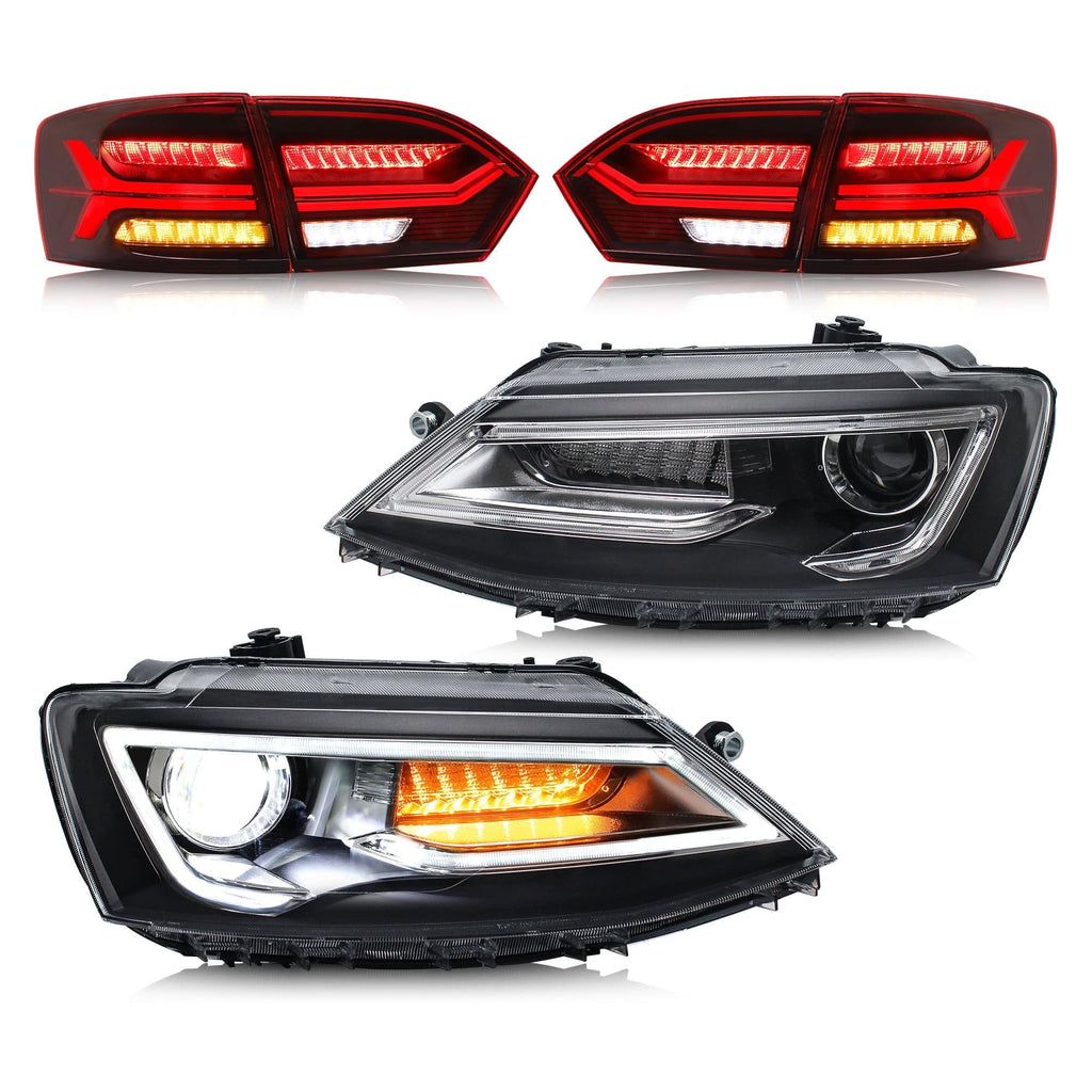 VLAND LED Headlights and Tail Lights - VW Mk6 Jetta | 0215A-RC+0195A ...