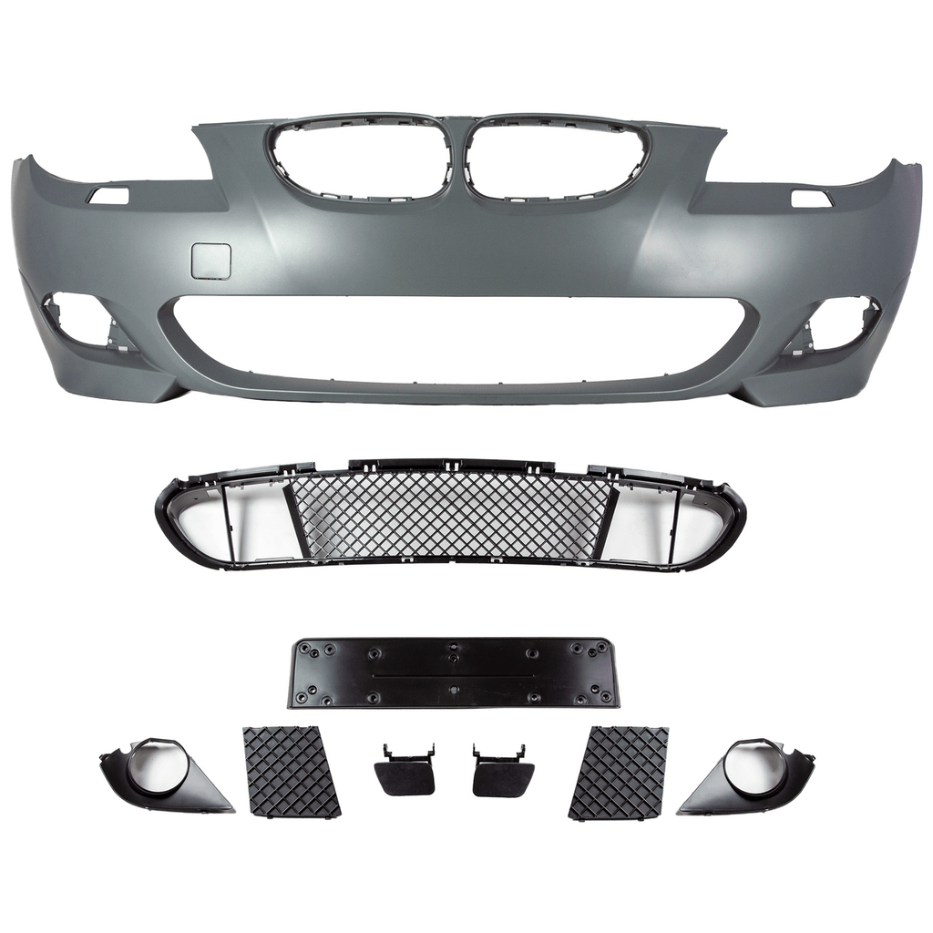 MS Designed E60 Front Bumper | E60MTFT+E60E90FOGS-CLR – UroTuning