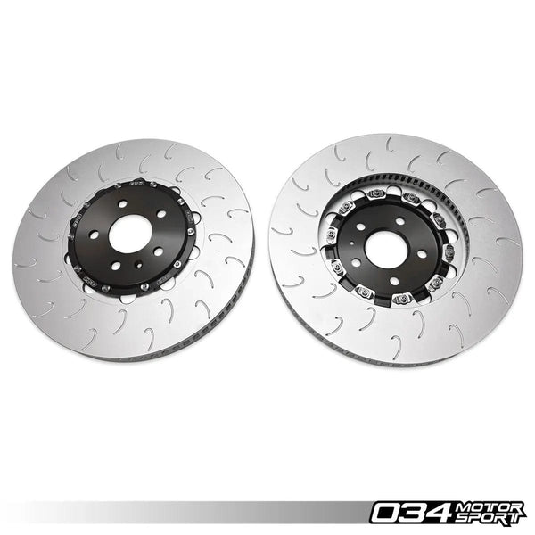 034 Motorsport 2-Piece Floating Front Brake Rotor Upgrade Kit - Audi B ...