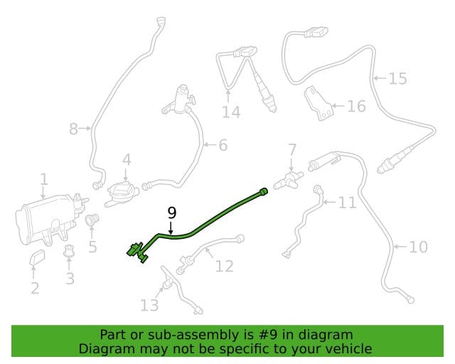 Tank EVAP Line w/ Pressure Sensor - BMW / F2X / F3X / G02 / G30 – UroTuning