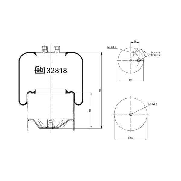 Air Spring - Mercedes | 9423200221-FEB – UroTuning