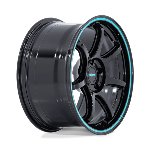 Rotiform BPU 19" 5x114.3 Gloss Black w/ Teal Stripe | RC208BL19051240 ...