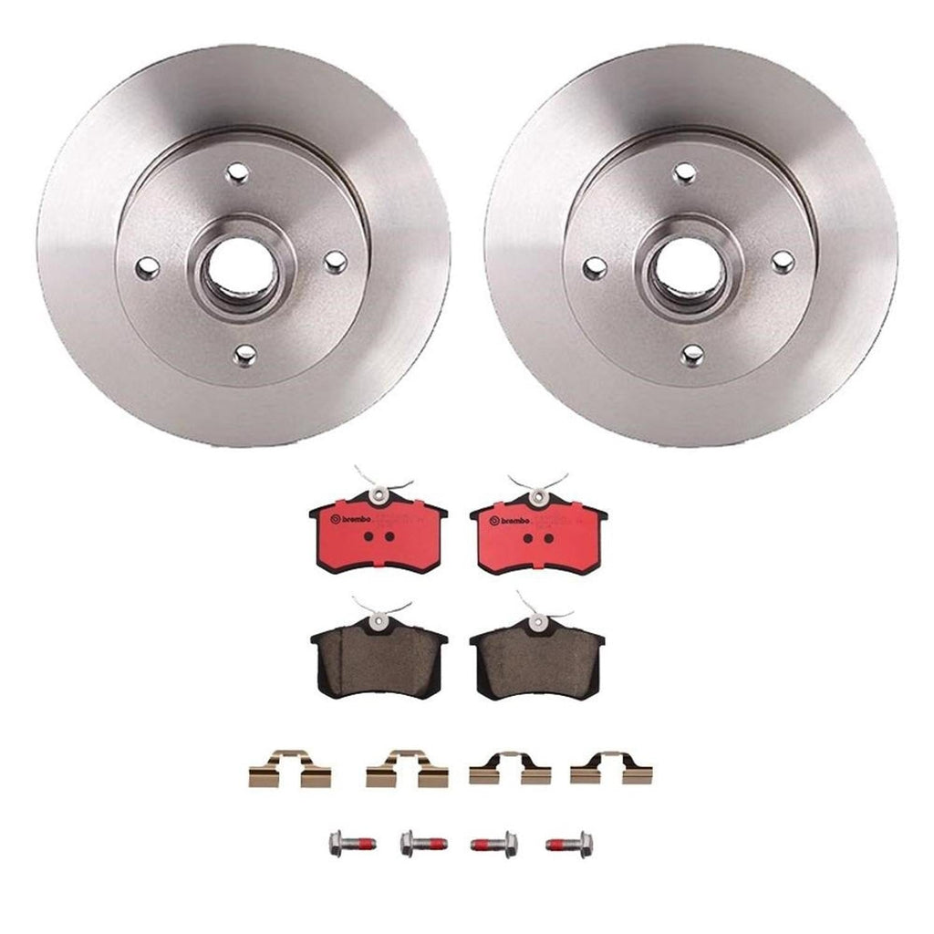 Brembo OE Rear Brake Kit (Prem NAO Ceramic Pads/Prem Rotors) - Audi ...