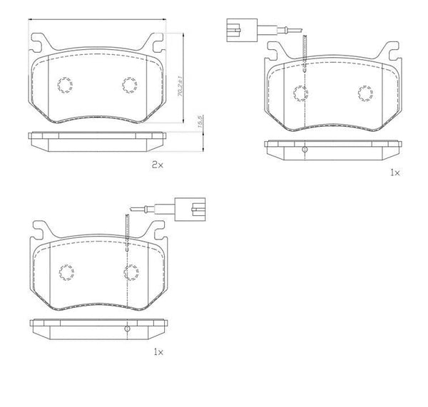 Brembo OE LowMet Brake Pads (Rear) - Alfa | P23184-BRE – UroTuning