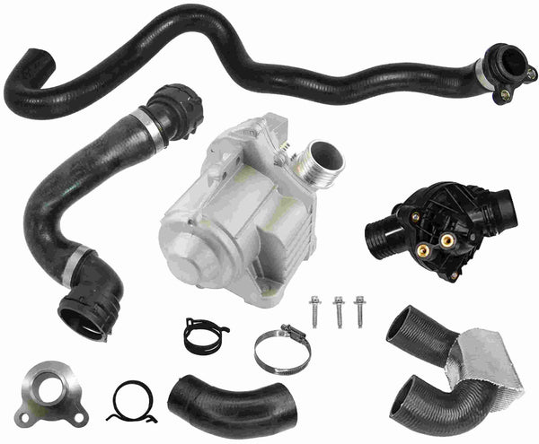 Electric Water Pump, Thermostat & Hose Replacement Kit - BMW / F10 / 5 ...