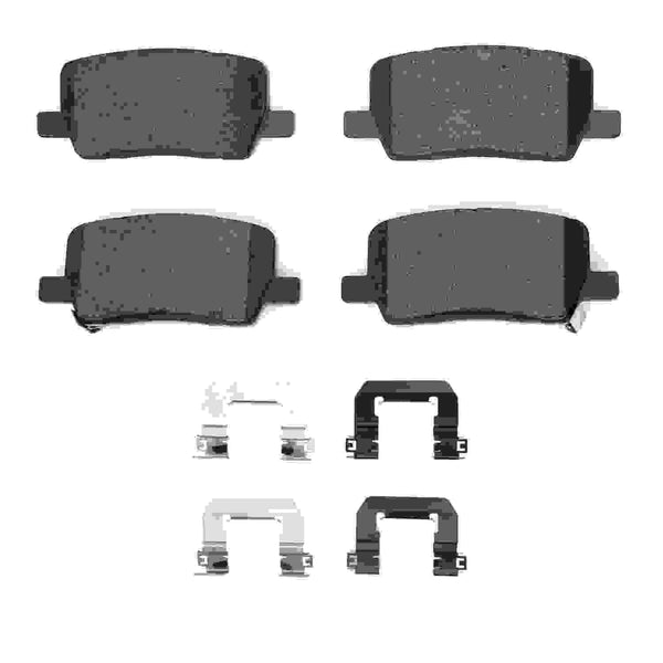 R1 Concepts 17-25 Tesla Model X Rear Semi Met Pads & Hardware Kit | RNC ...