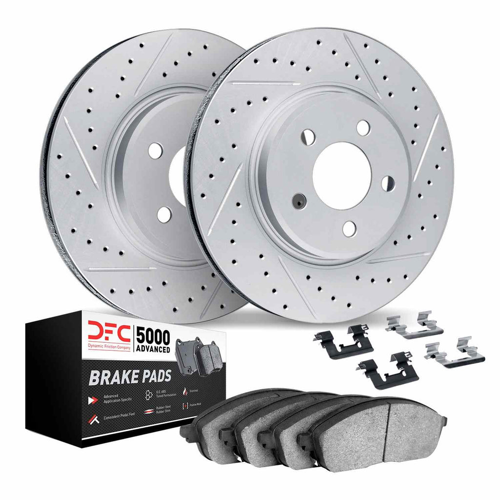 Dynamic Friction 2013-2016 Lincoln MKT Rear Drilled & Slotted ...
