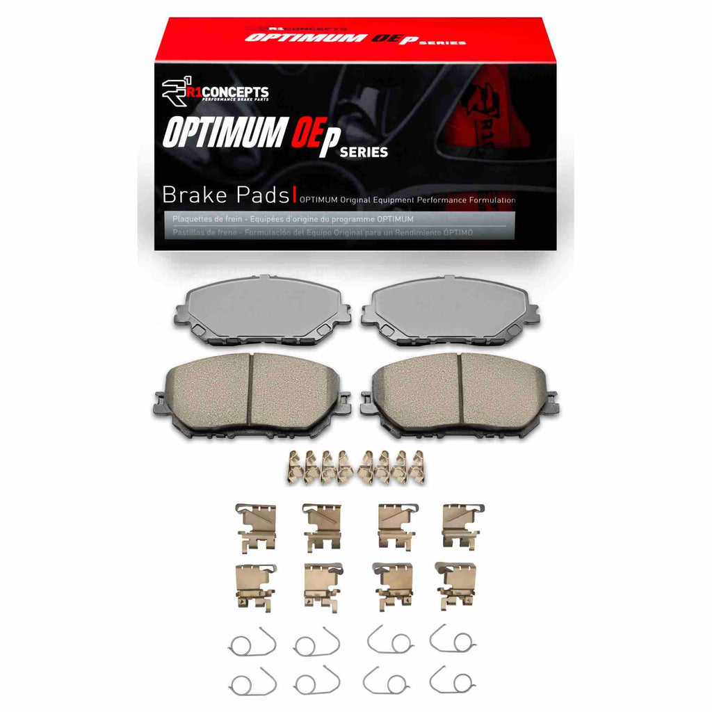 R1 Concepts 21-25 Nissan Rogue Front Optimum OE Brake Pads & Hardware ...