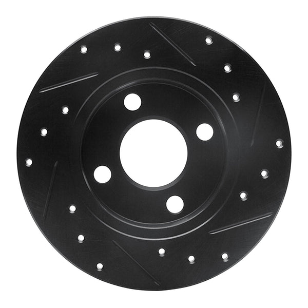 R1 Concepts 81-87 Renault ALLIANCE Front Left Drilled & Slotted Black ...