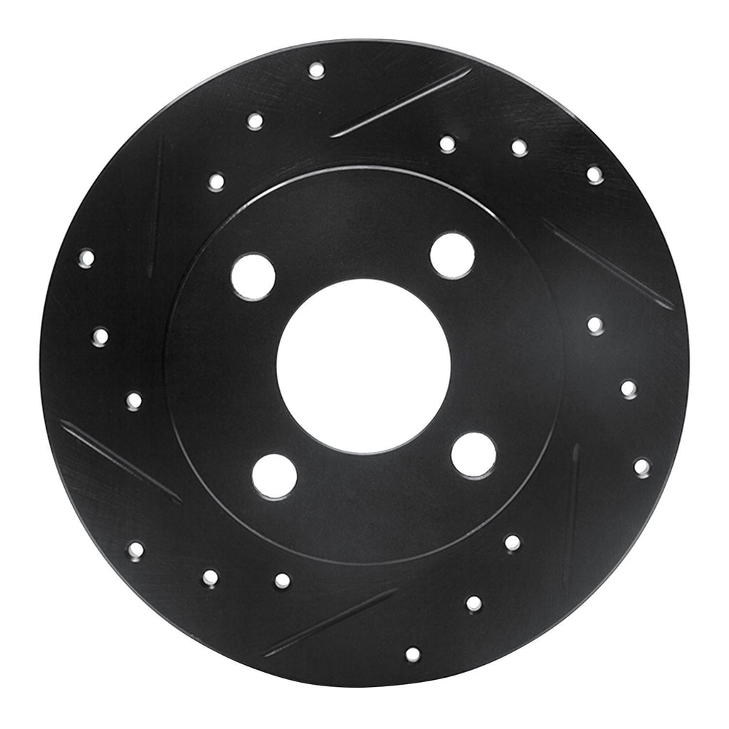 R1 Concepts 81-87 Renault ALLIANCE Front Left Drilled & Slotted Black ...