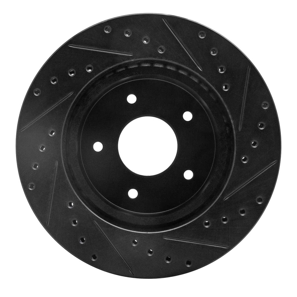 R1 Concepts 63-82 Chevrolet Corvette Front Left Drilled & Slotted Black ...