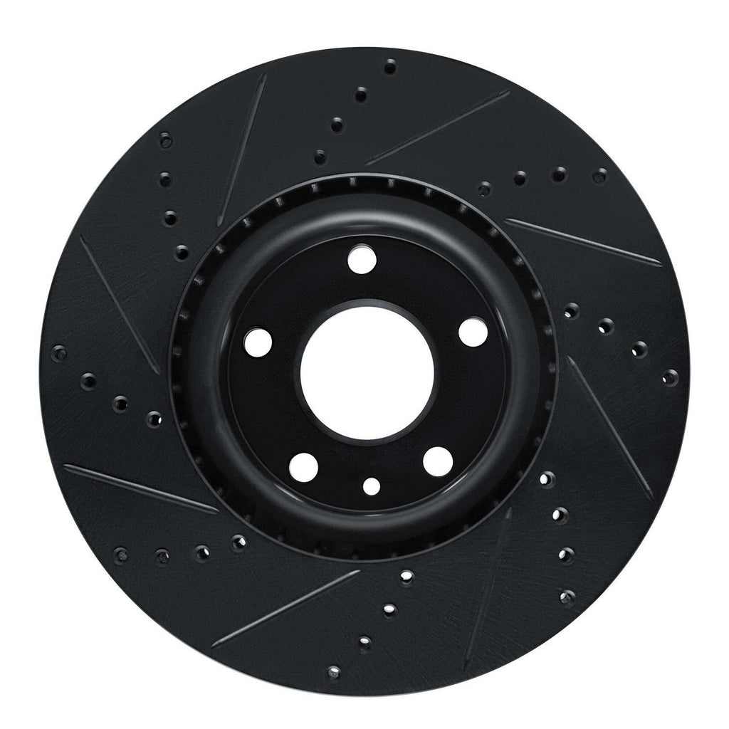 R1 Concepts 14-19 Chevrolet Corvette Front Right Drilled & Slotted ...