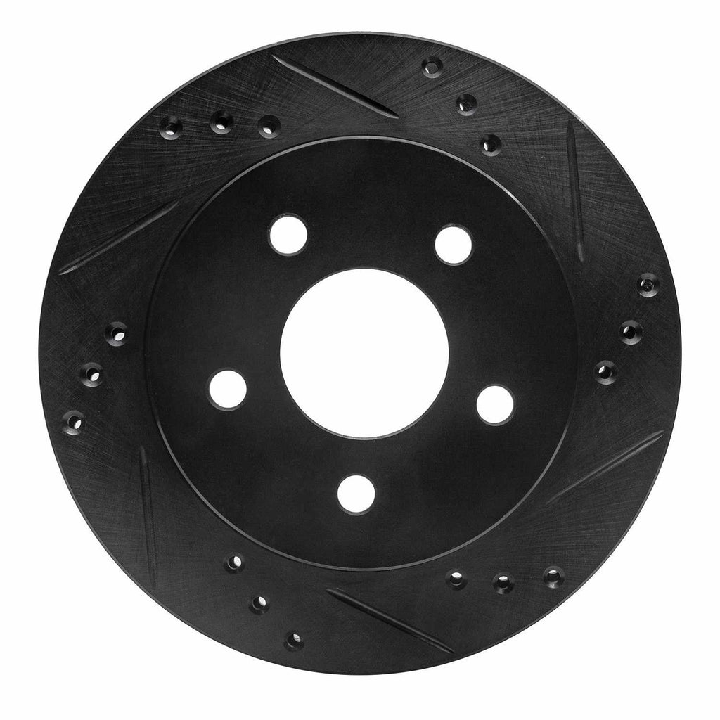 R1 Concepts 90-92 Ford Taurus SHO Rear Right Drilled & Slotted Black ...