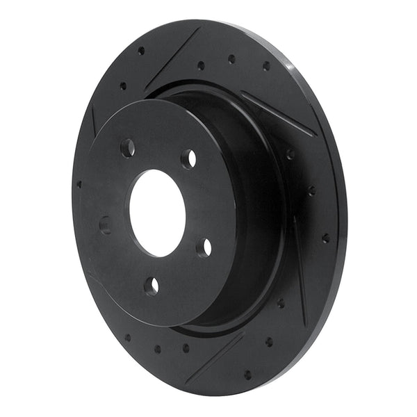 R1 Concepts 02-08 Seat ALHAMBRA Rear Left Drilled & Slotted Black Brake ...