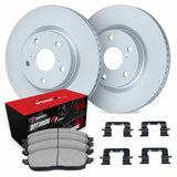 R1 Concepts 19-25 Mazda 3 Front Carbon Coated Brake Rotor Set w/Optimum ...