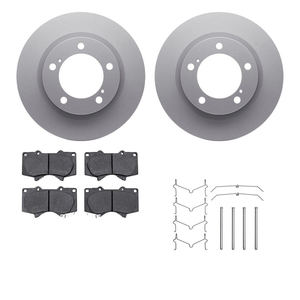 R1 Concepts 10-24 Lexus GX460 Front Carbon Coated Brake Rotor Set w/Off ...