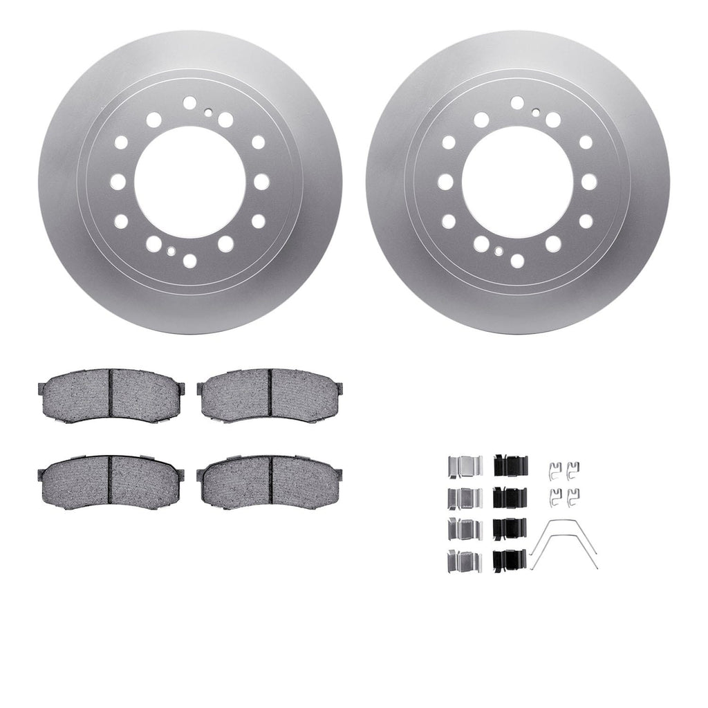 R1 Concepts 10-24 Lexus GX460 Rear Carbon Coated Brake Rotor Set w/Off ...