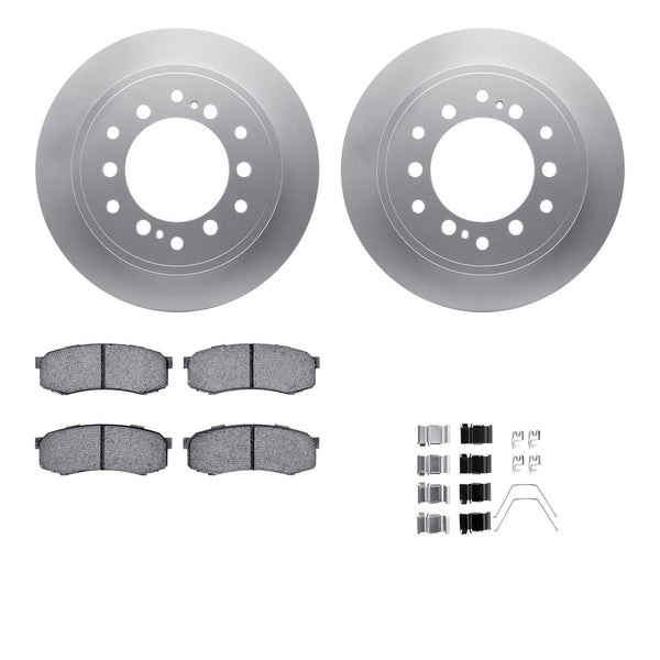R1 Concepts 10-24 Lexus GX460 Rear Carbon Coated Brake Rotor Set w/Off ...