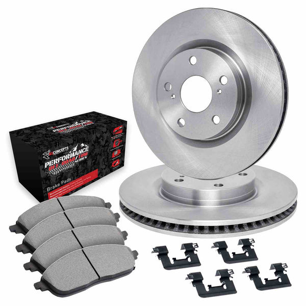 R1 Concepts 06-24 Chrysler Aspen Front Brake Rotor Set w/Off-Road/Tow ...