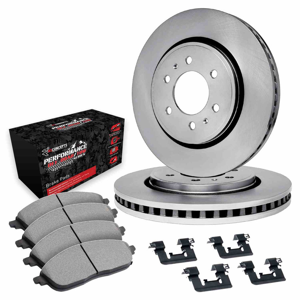 R1 Concepts 03-23 Toyota FJ Cruiser Front Brake Rotor Set w/Off-Road ...