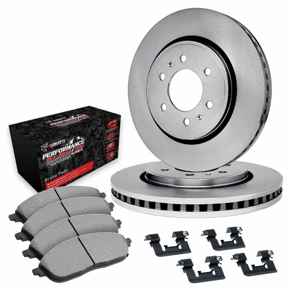 R1 Concepts 03-23 Toyota FJ Cruiser Front Brake Rotor Set w/Off-Road ...