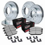 R1 Concepts 09-18 Dodge Ram 4000 Front & Rear Drill/Slot Silver Rotors ...