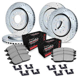 R1 Concepts 15-20 Chevrolet Colorado Front & Rear Drill/Slot Silver ...