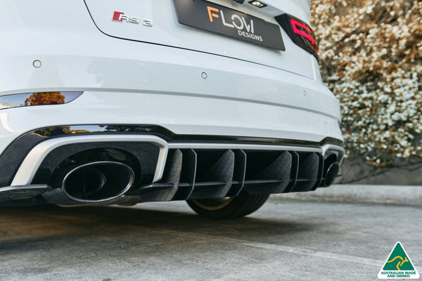 Flow Designs RS3 8V Sedan Facelift Flow-Lock Rear Diffuser ...