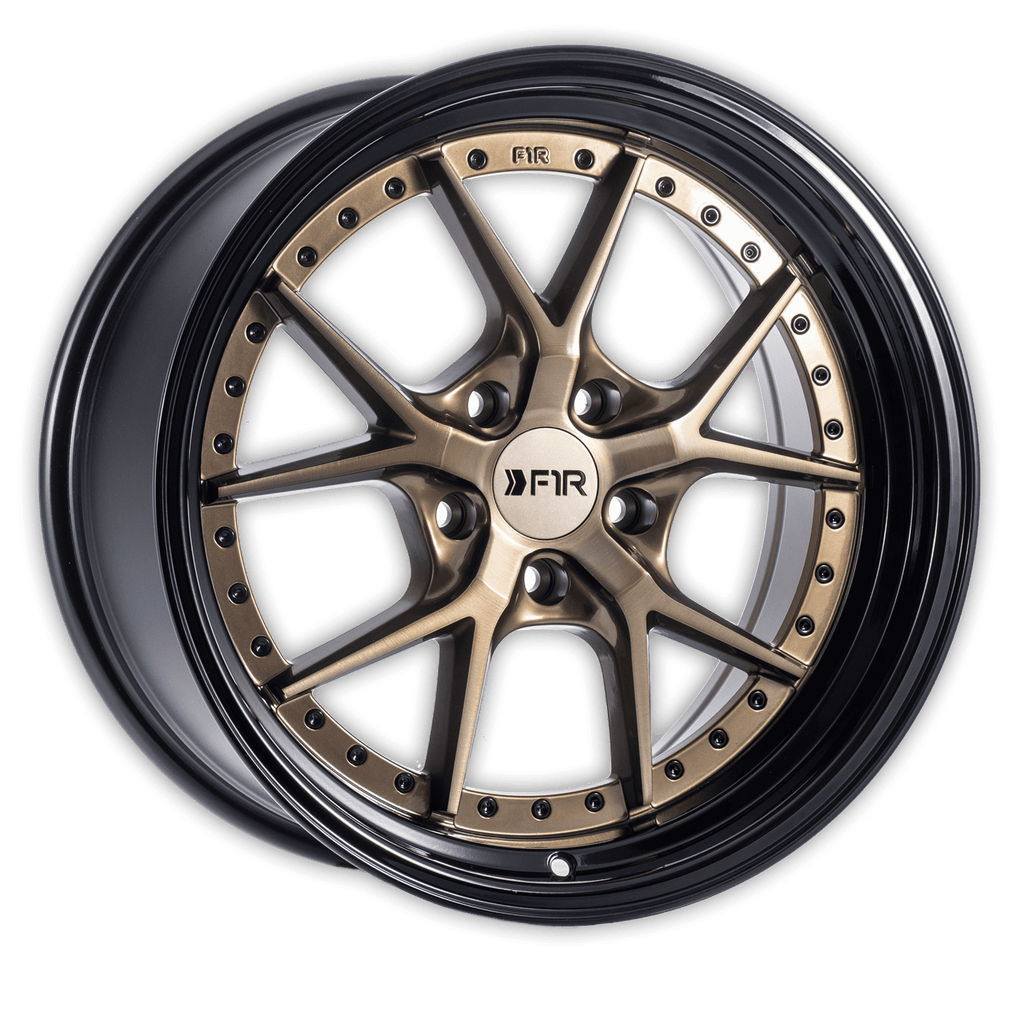 F1R F105 19" 5x114 Bronze w/ Black Lip | F105191055114BZBK22 – UroTuning