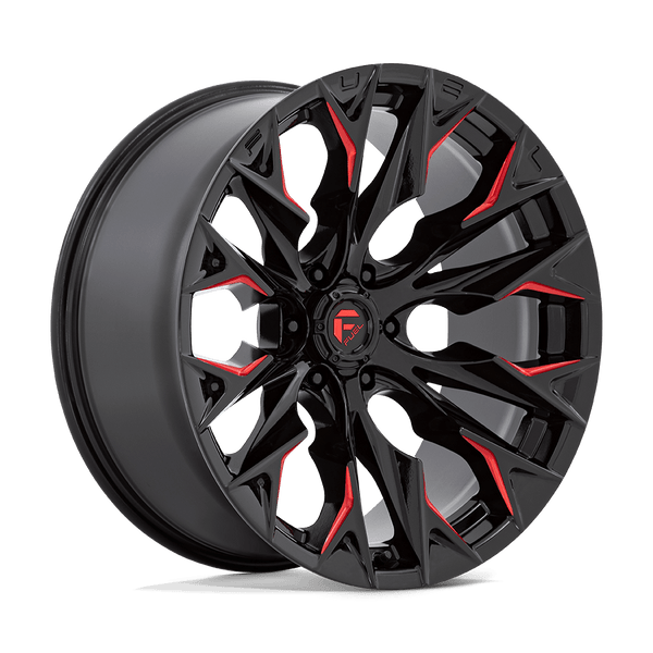 Fuel Wheels 22" 6x135 Gloss Black Milled With Candy Red | D82322008947 ...
