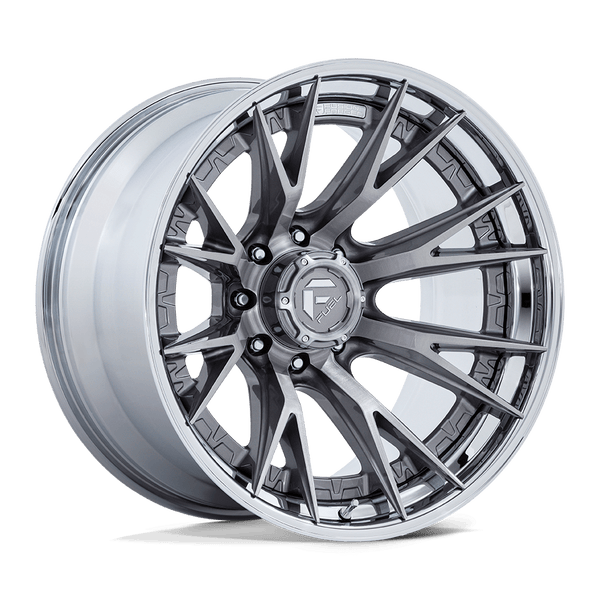 Fuel Wheels 22" 8x180 Platinum With Chrome Lip | FC402AP22108818N ...