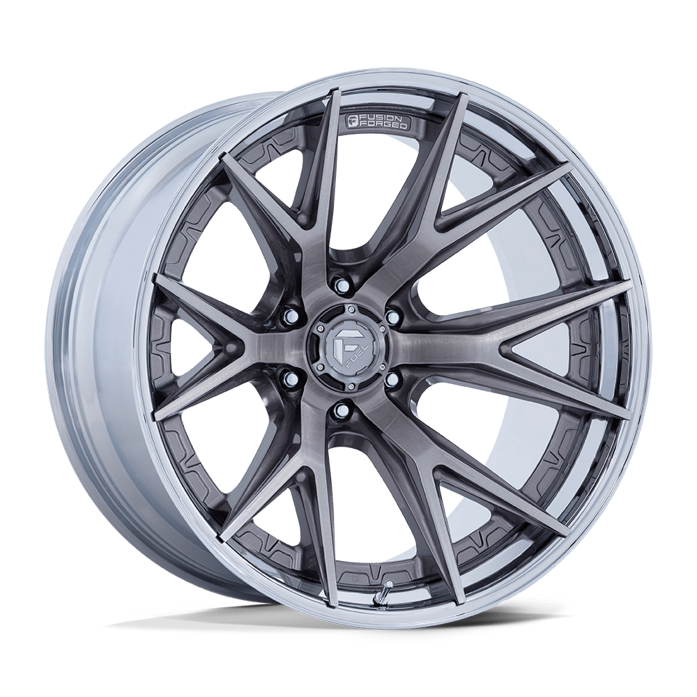 Fuel Wheels 24" 6x139.7 Platinum With Chrome Lip | FC402AP24126844N ...