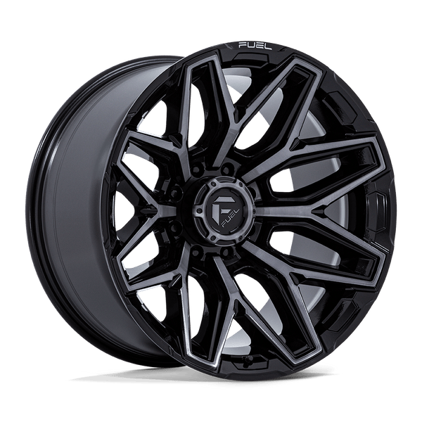 Fuel Wheels 20" 8x165.1 Gloss Black Brushed Face With Gray Tint ...