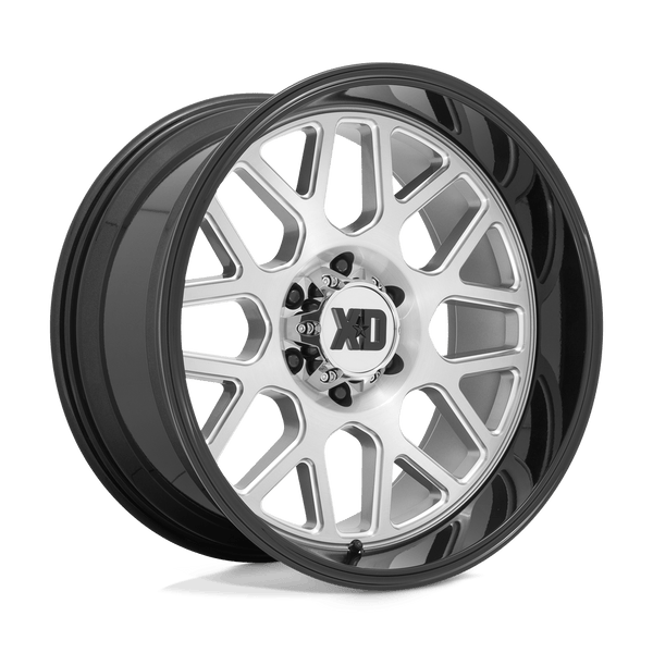 XD Wheels 20" 5x127 Brushed Milled With Gloss Black Lip ...