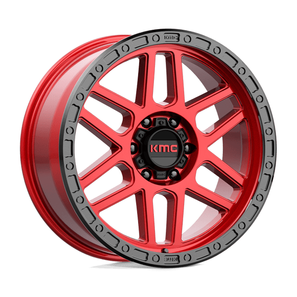 KMC Wheels 20" 6x139.7 Candy Red With Black Lip | KM54429068900 – UroTuning