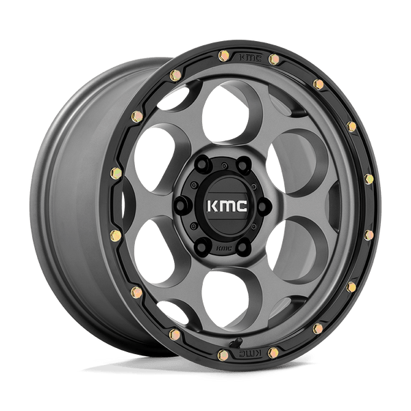 KMC Wheels 17" 6x139.7 Satin Gray With Black Lip | KM54178568900 ...