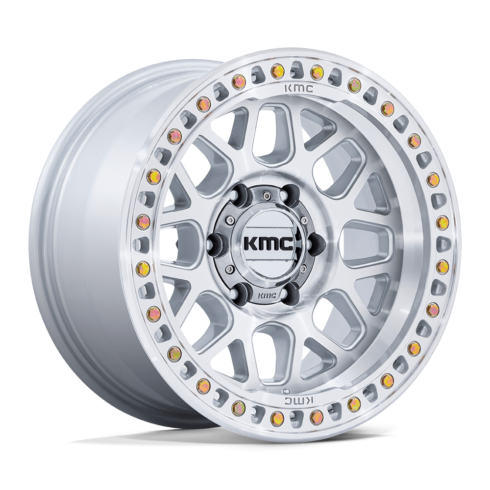 KMC Wheels 17" 8x170 Gloss Silver W/ Machined Face | KM54978587400 – UroTuning