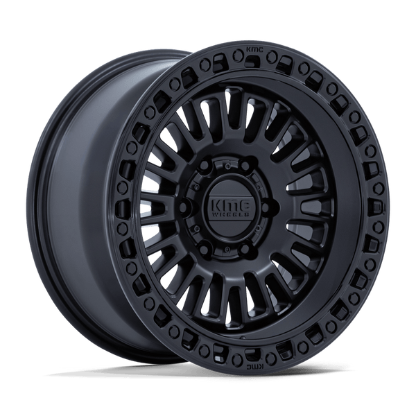 KMC Wheels 17" 5x127 Matte Black W/ Gloss Black Lip | KM554MB17855000 ...