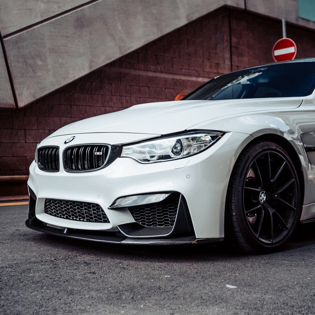 MHC+ BMW M3/M4 Performance Style Front Splitter In Gloss Pre Preg ...