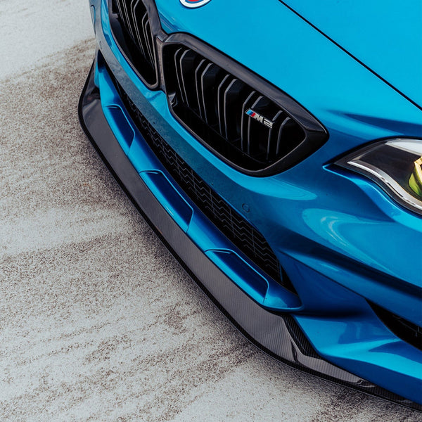 MHC+ BMW M2 Competition S55 GT Style Front Splitter In Gloss Pre Preg ...