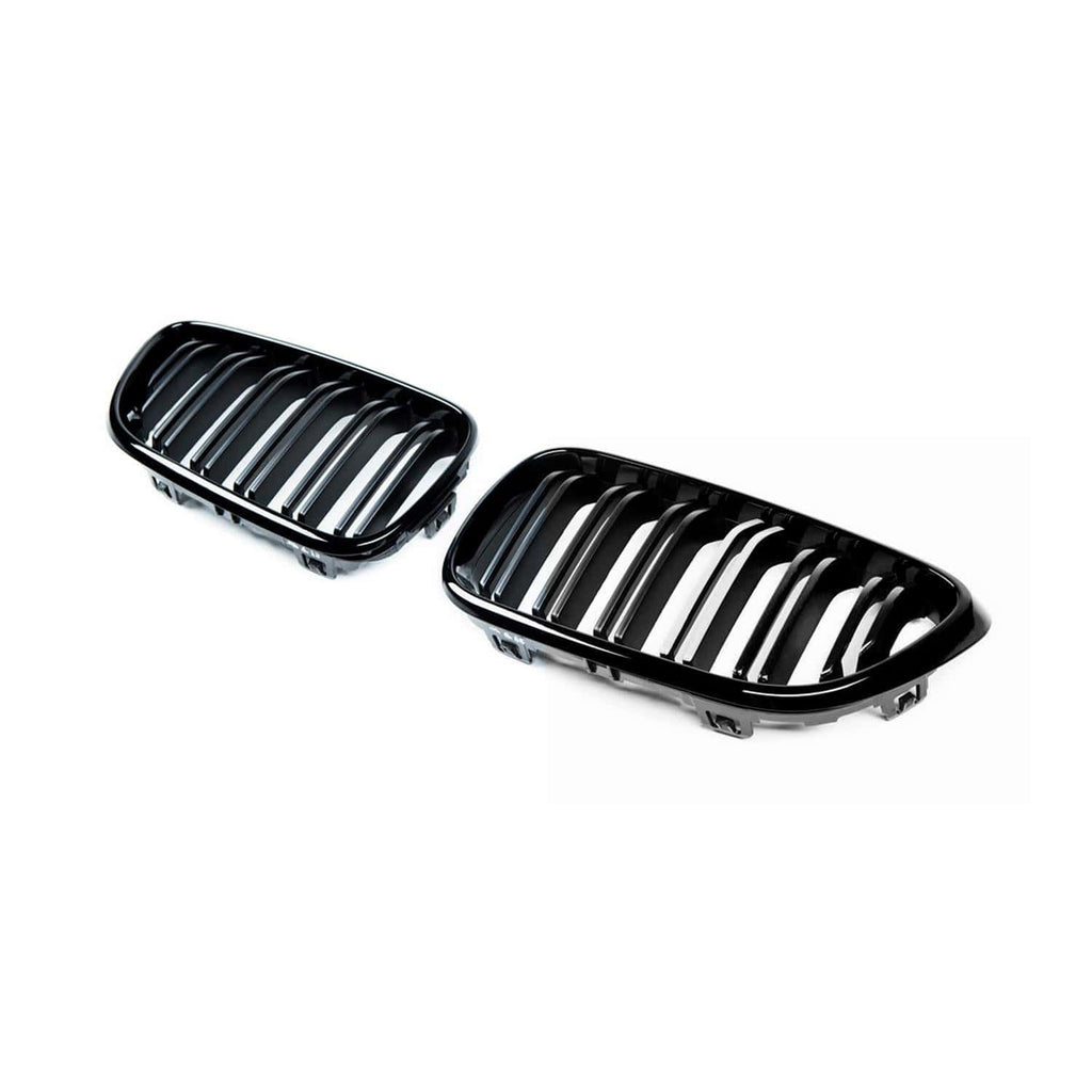 MHC Black BMW M2/2 Series OEM M2 Style Double Slat Front Grille In ...
