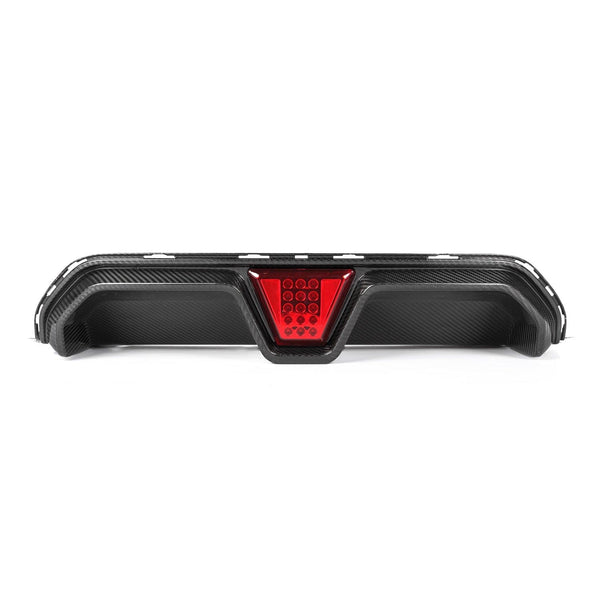 MHC+ BMW M5 LCI CS Style Rear Diffuser With LED In Pre Preg Gloss ...